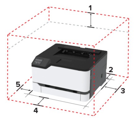 Selecting a location for the printer