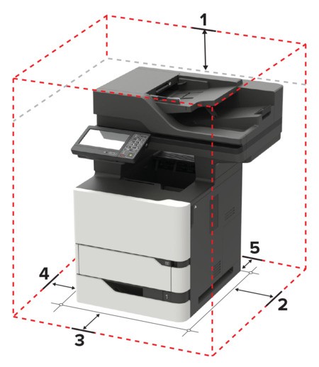 Selecting a location for the printer