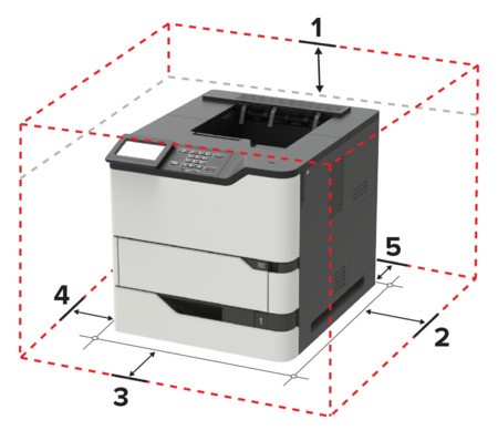 Selecting a location for the printer