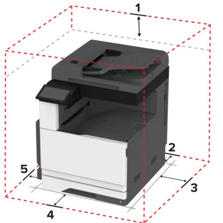 Selecting a location for the printer