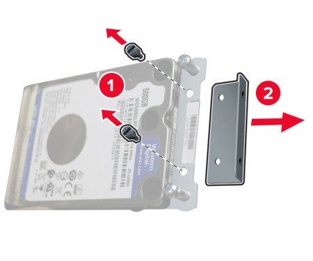 Installing a printer hard disk