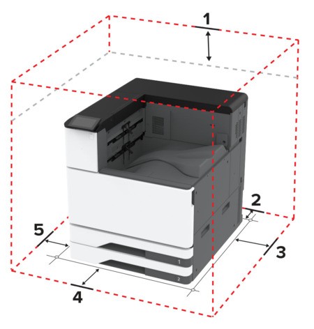 Selecting a location for the printer