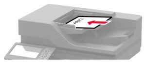 Using the automatic document feeder and scanner glass