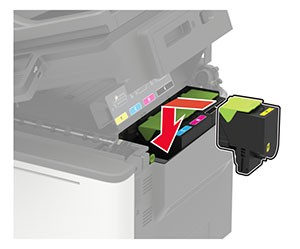 Replacing a toner cartridge