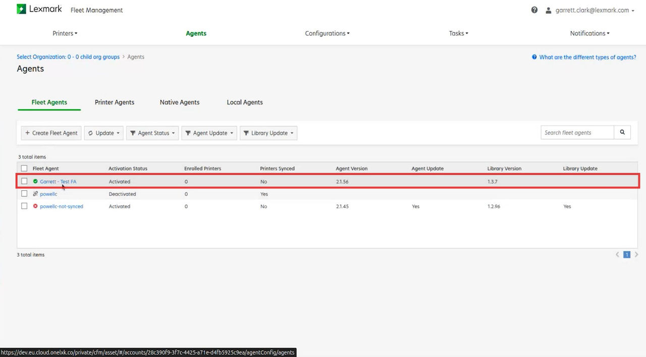 How to restart Fleet Agent in the Fleet Management card