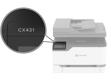 Model and serial number